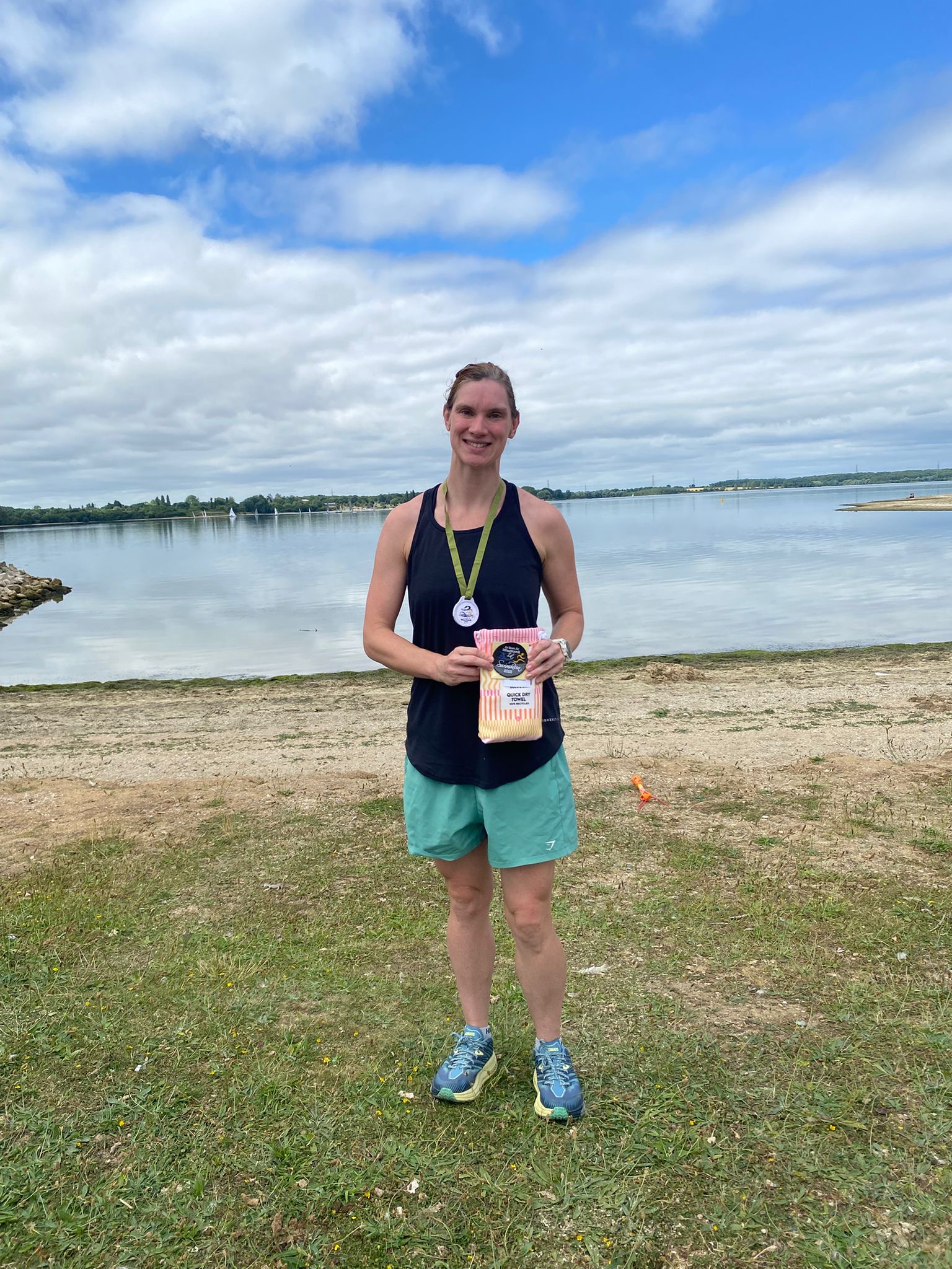 Hannah, first at the 2026 Grafham Water 21k SwimRun – Hemel Hempstead ...